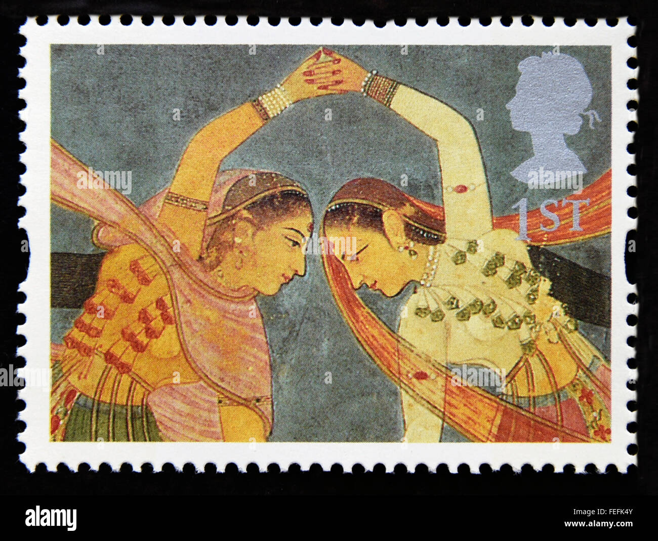 Postage stamp. Great Britain. Queen Elizabeth II. 1995. Greetings ...