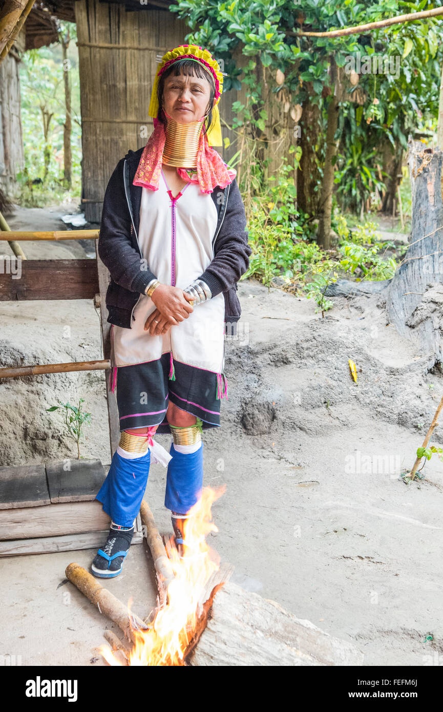 Hill Tribes of Northern Thailand Ladies from the Padong long neck ...