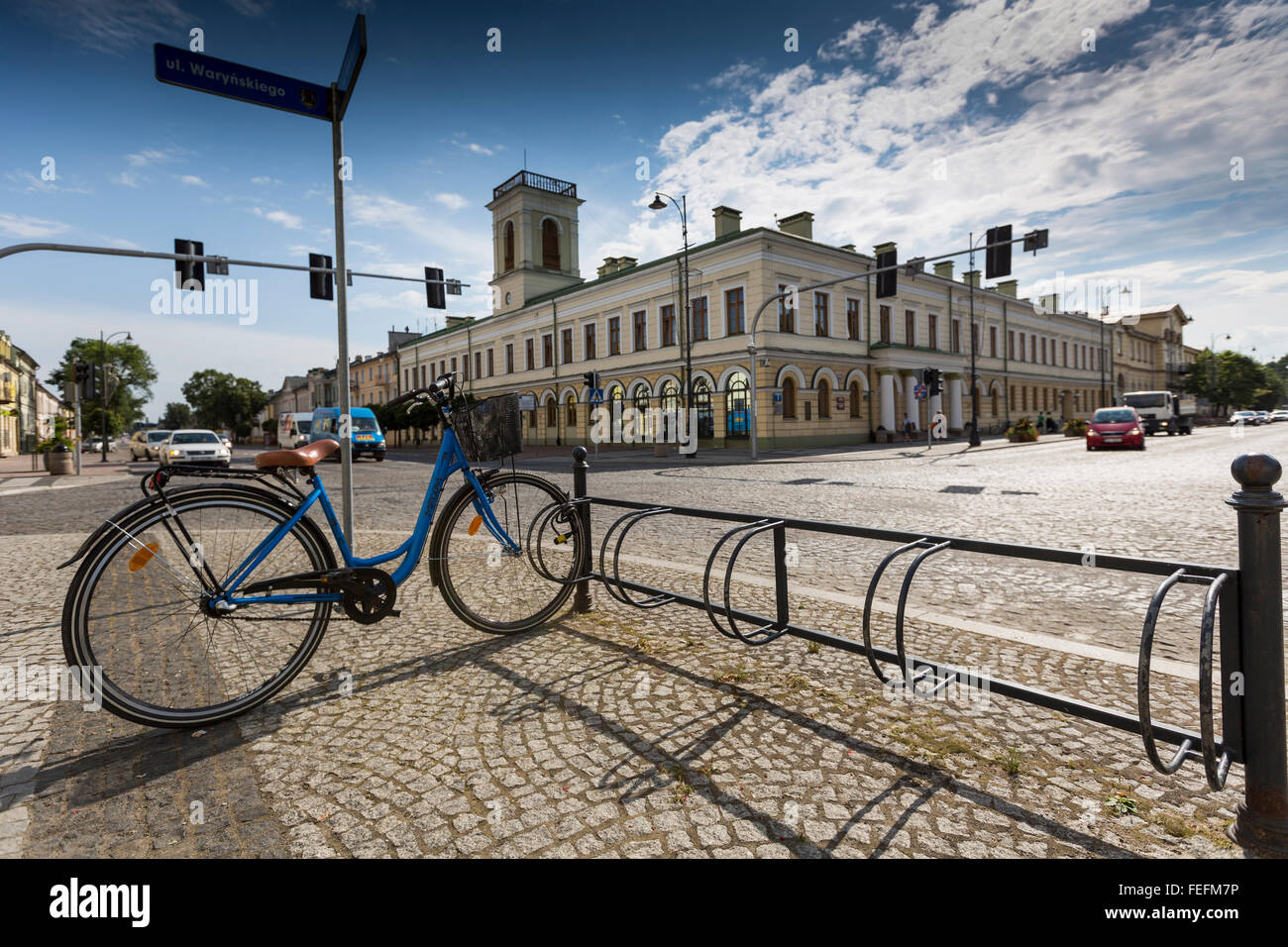 SUWALKI, POLAND - JULY 24, 2014: Traditional architecture in Suwa?ki ...