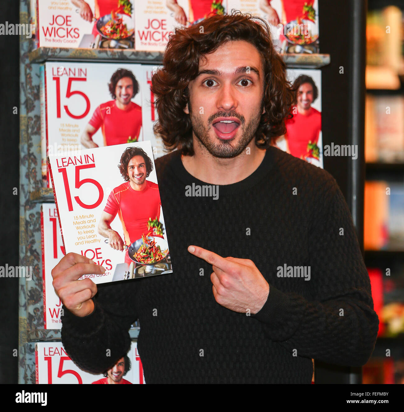 Body coach Joe Wicks promotes his new book "Lean in !5" at Waterstons ...