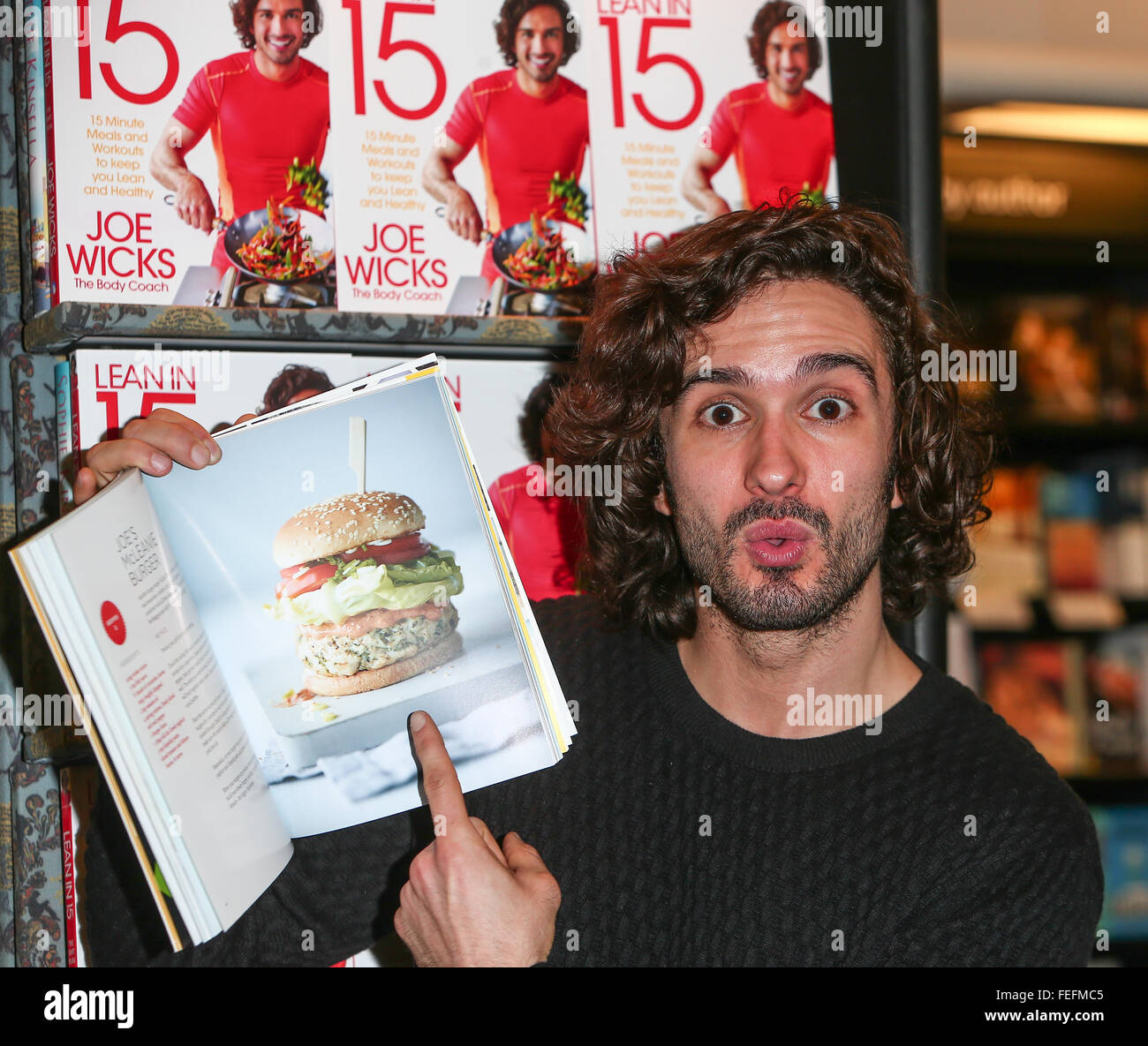 Body coach Joe Wicks promotes his new book "Lean in !5" at Waterstons ...