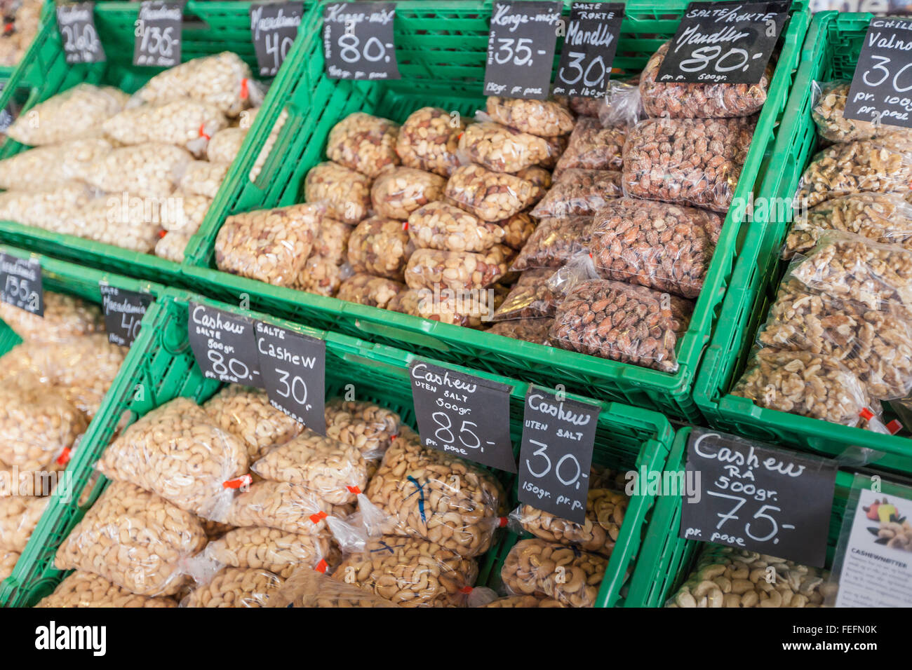 Vegetable market in Oslo, Norway Stock Photo - Alamy