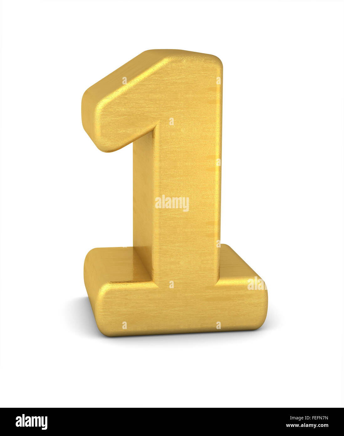 3d number 1 gold Stock Photo - Alamy