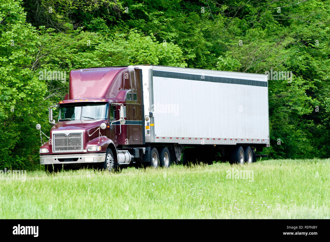 Tractor trailer rig hi-res stock photography and images - Alamy