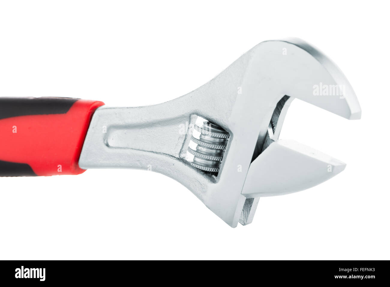 Spanner detail isolated on white background Stock Photo - Alamy