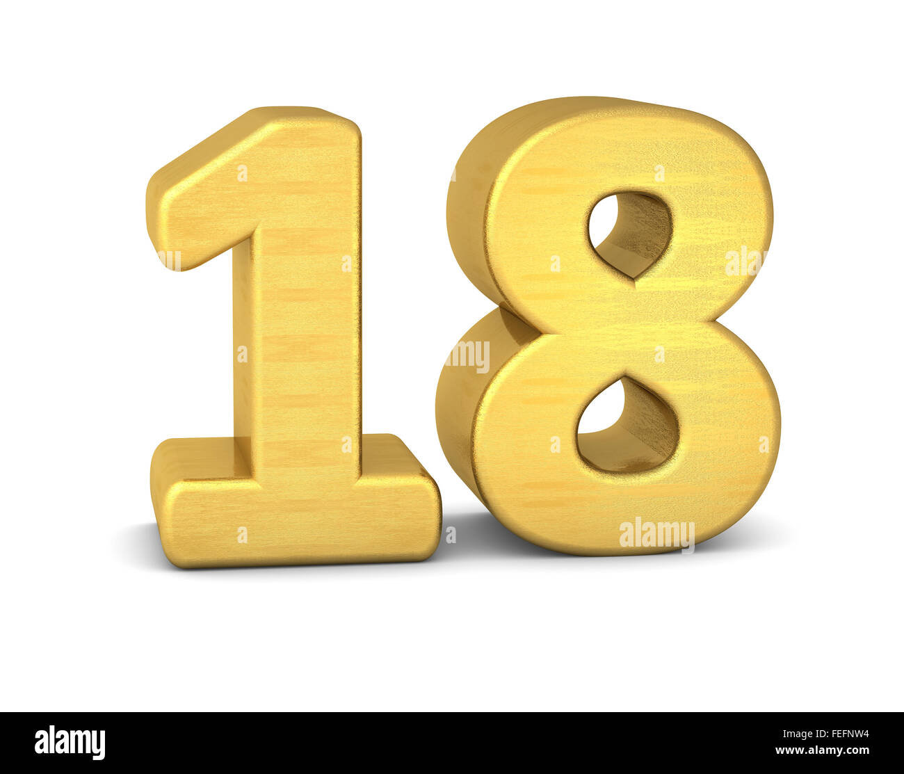 Number 18 Cut Out Stock Images & Pictures - Alamy