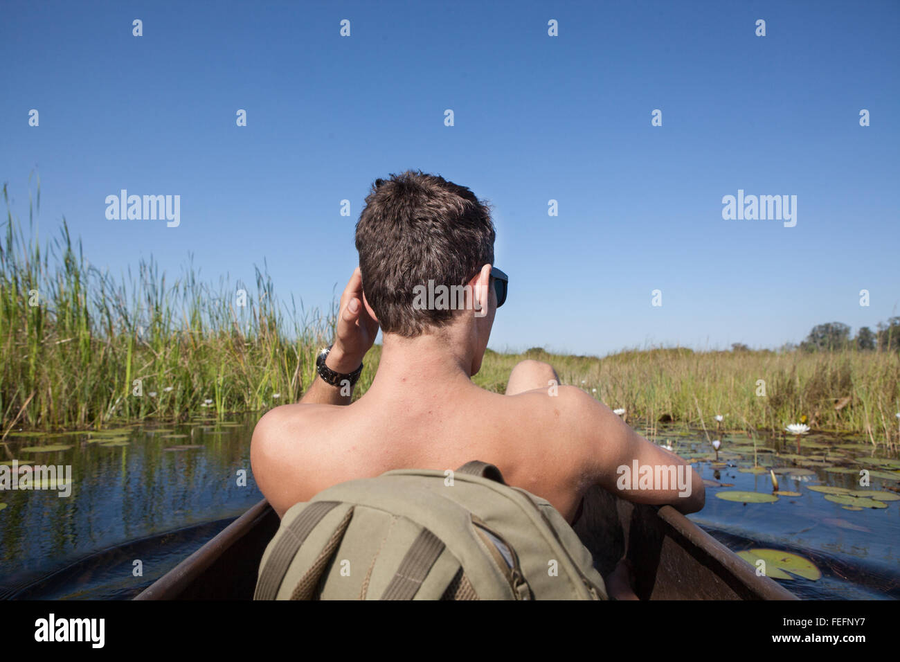 Traditional canoe floating on hi-res stock photography and images - Alamy