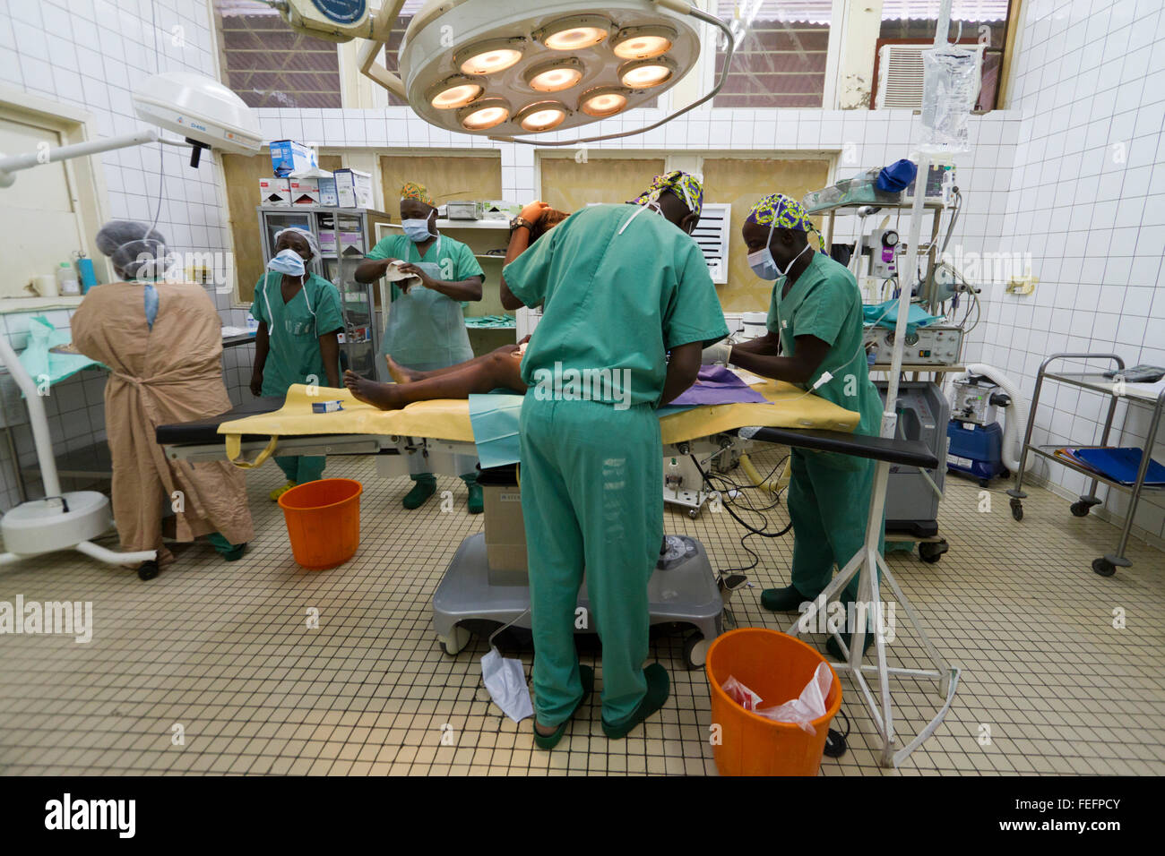 surgery,operating room ,MSF hospital, Rutshuru,North Kivu, Democratic ...