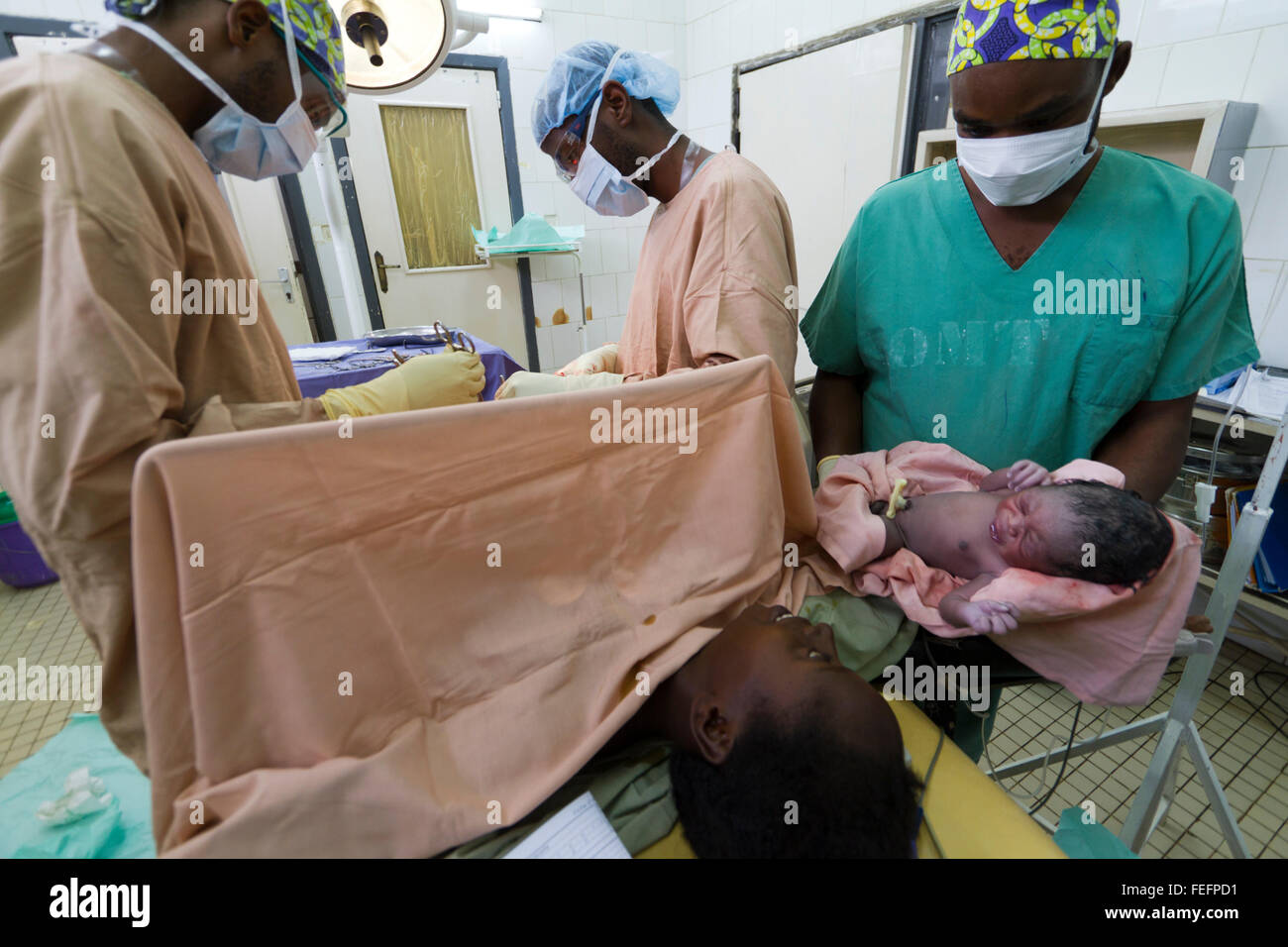 C-section,cesarian,operating room ,MSF hospital, Rutshuru,North Kivu ...