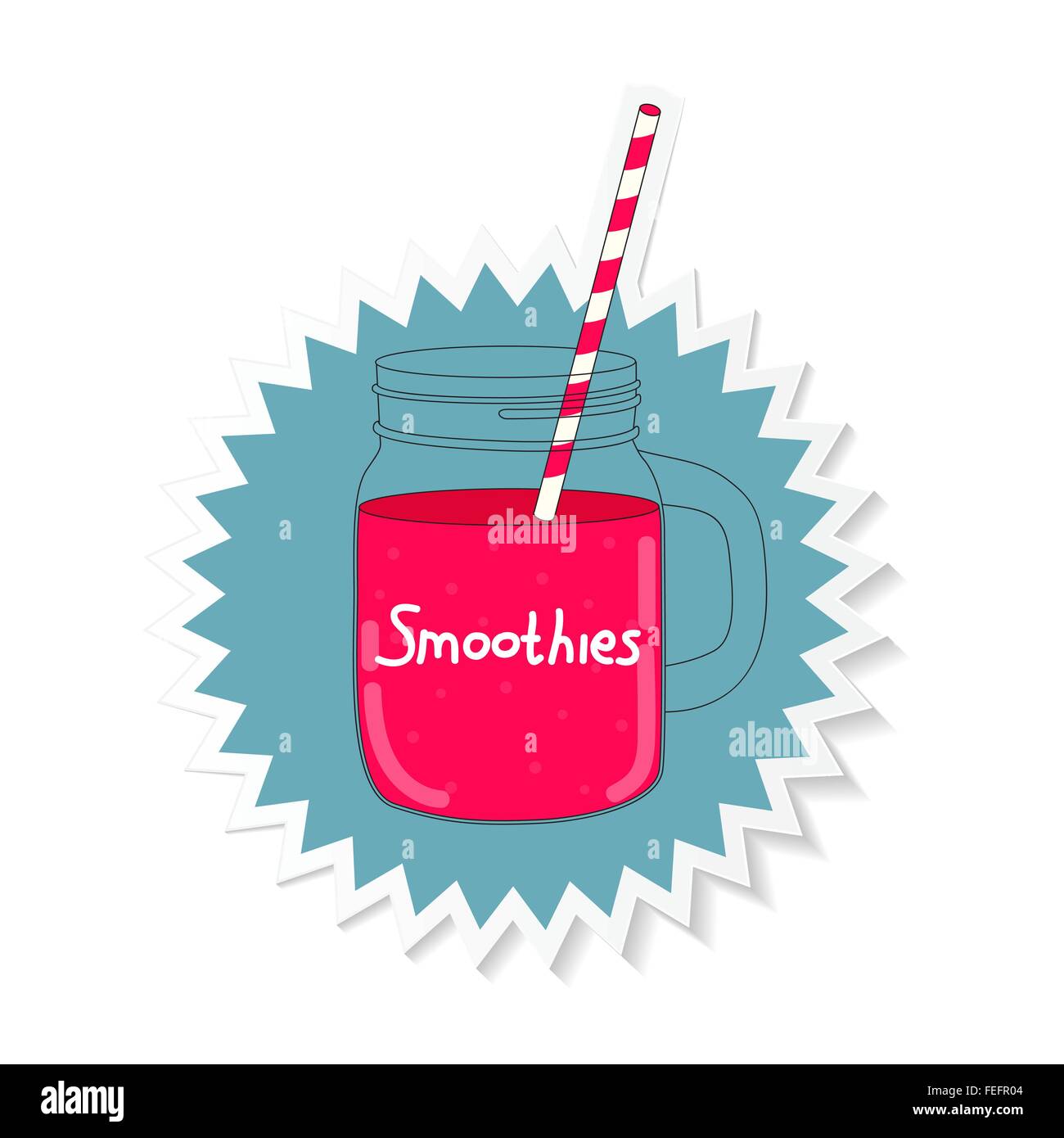 Fresh Smoothie. Healthy Food. Vector Illustration Stock Vector Image ...
