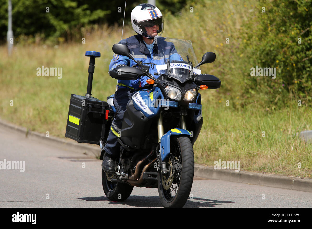 Gendarme france police motorbike hi-res stock photography and images ...