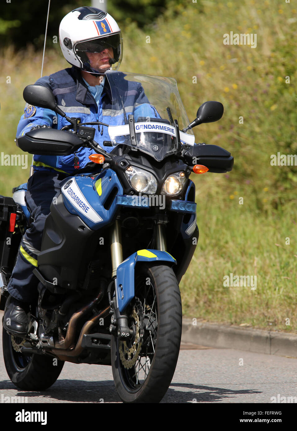 Gendarme france police motorbike hi-res stock photography and images ...