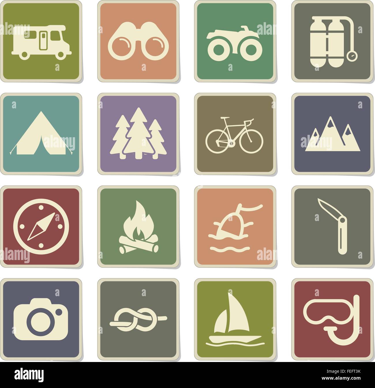 Active recreation icon set Stock Vector Image & Art - Alamy