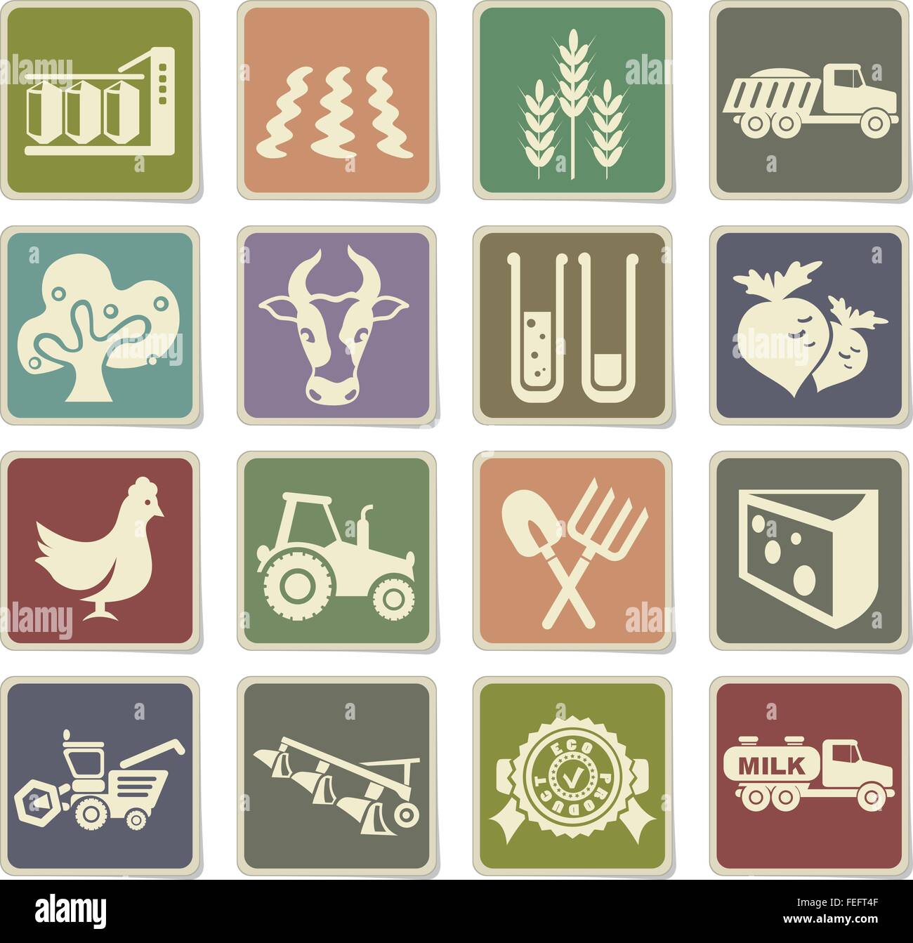 Agricultural icons set Stock Vector Image & Art - Alamy