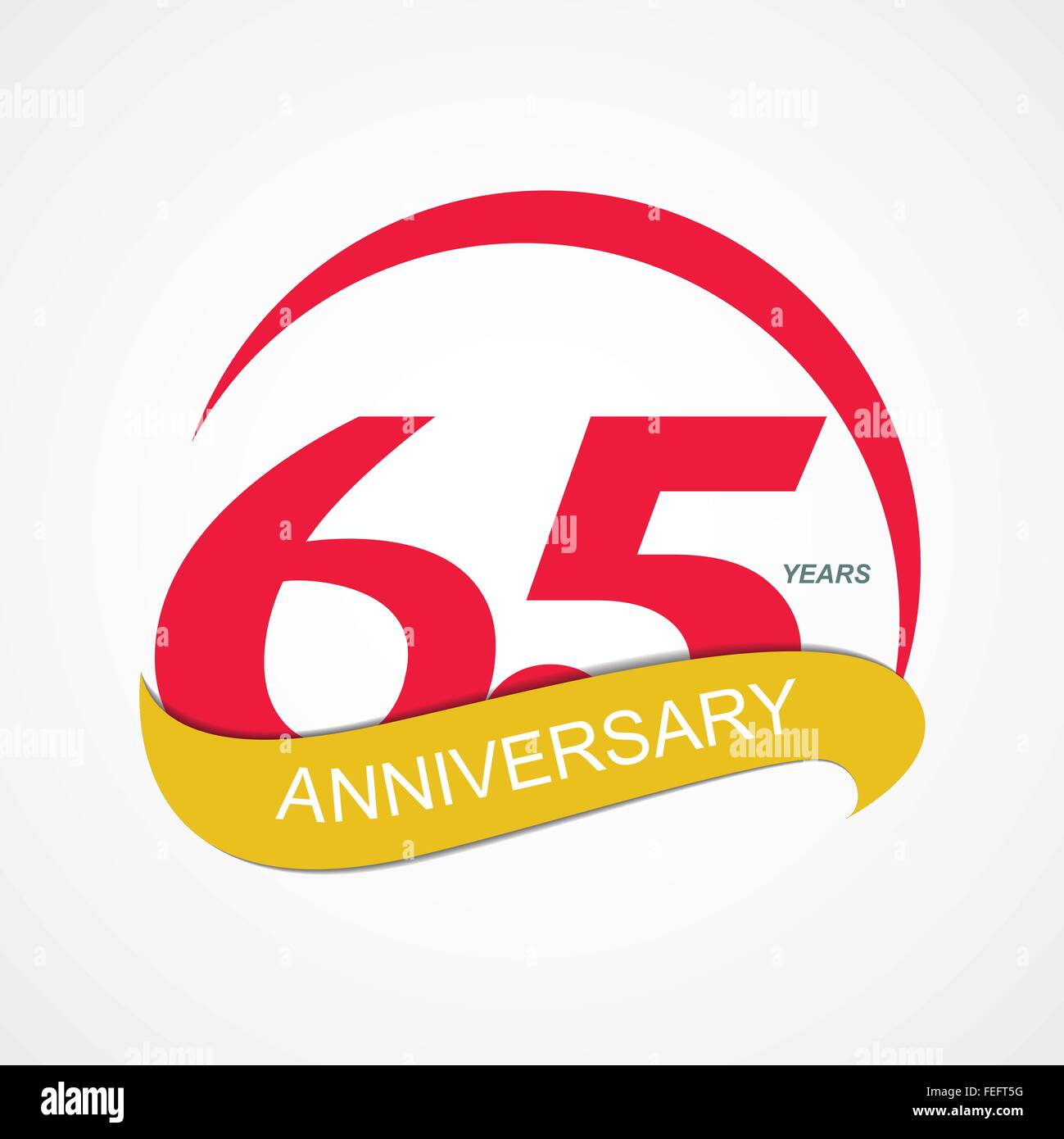 Template Logo 65 Anniversary Vector Illustration Stock Vector Image ...