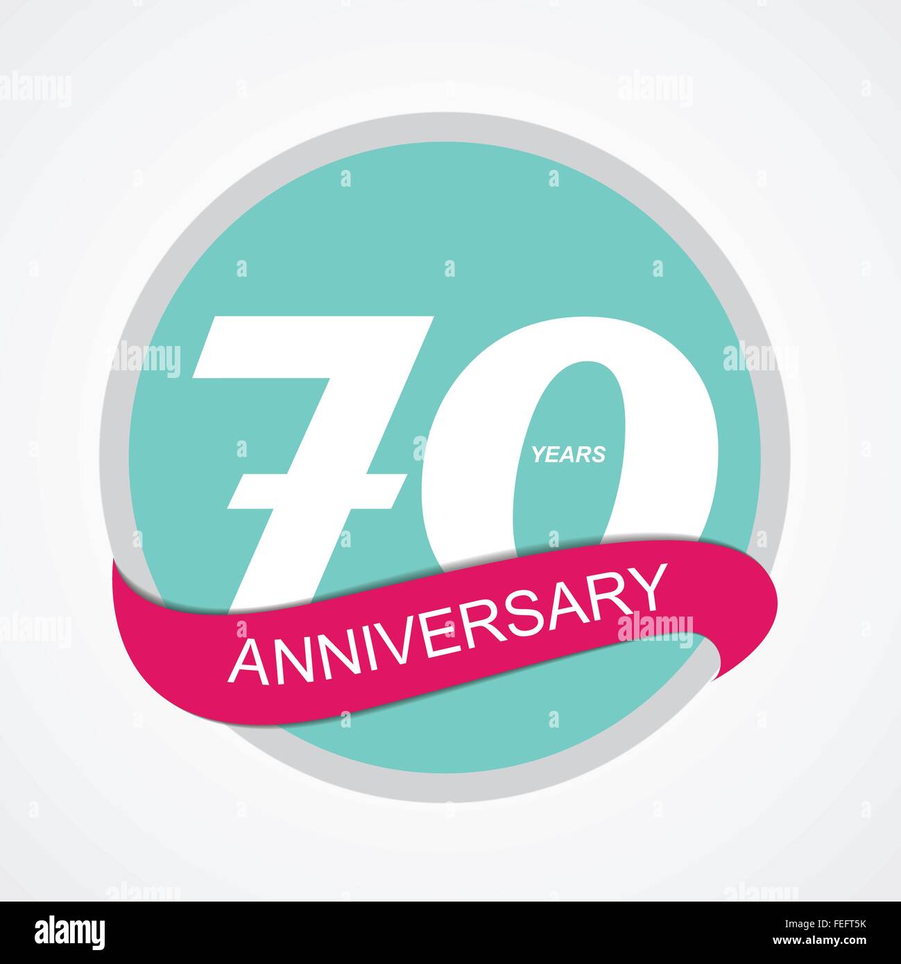 Template Logo 70 Anniversary Vector Illustration Stock Vector Image ...