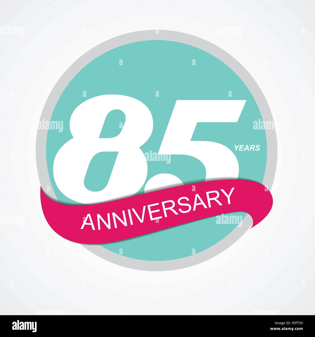 Template Logo 85 Anniversary Vector Illustration Stock Vector Image ...