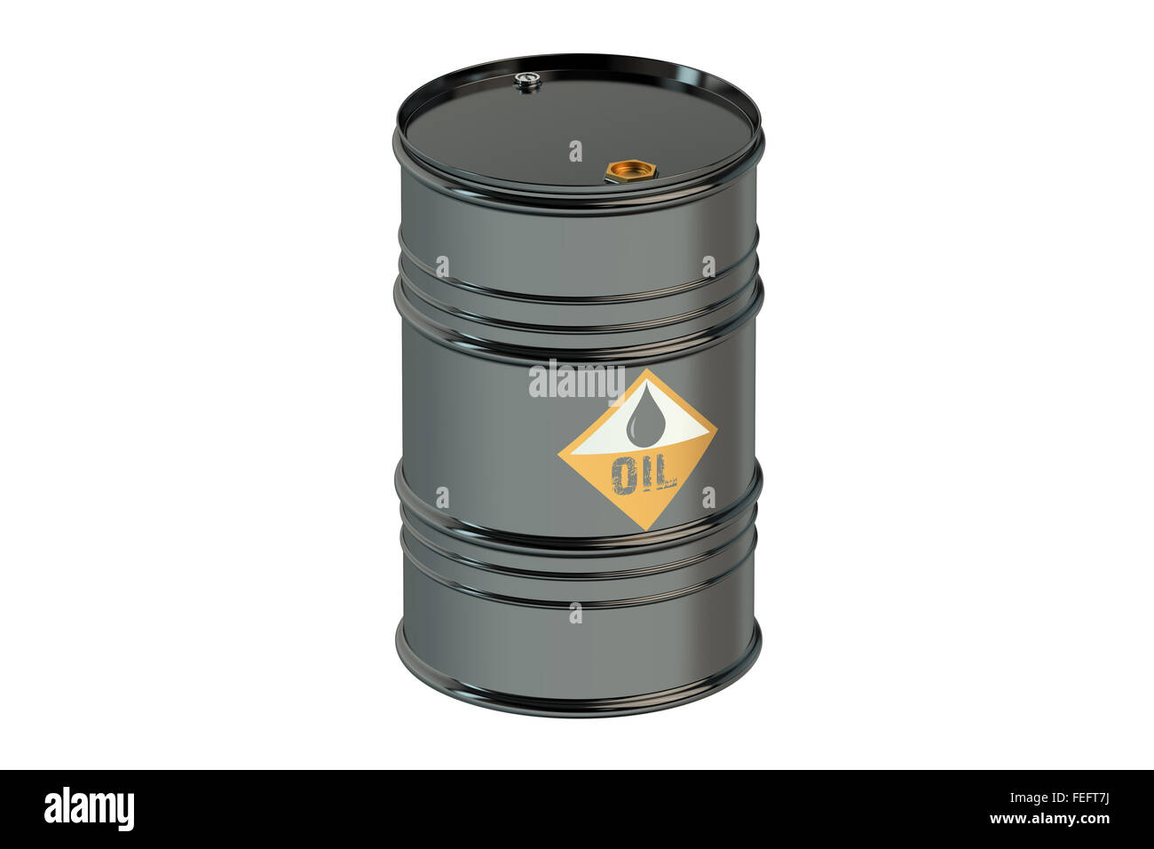 oil barrel isolated on white background Stock Photo - Alamy