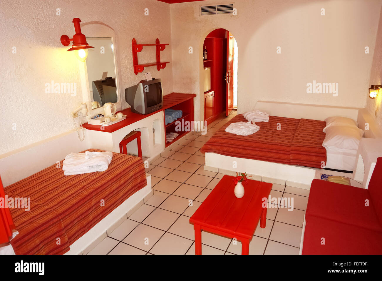 Greece family hotel hi-res stock photography and images - Alamy