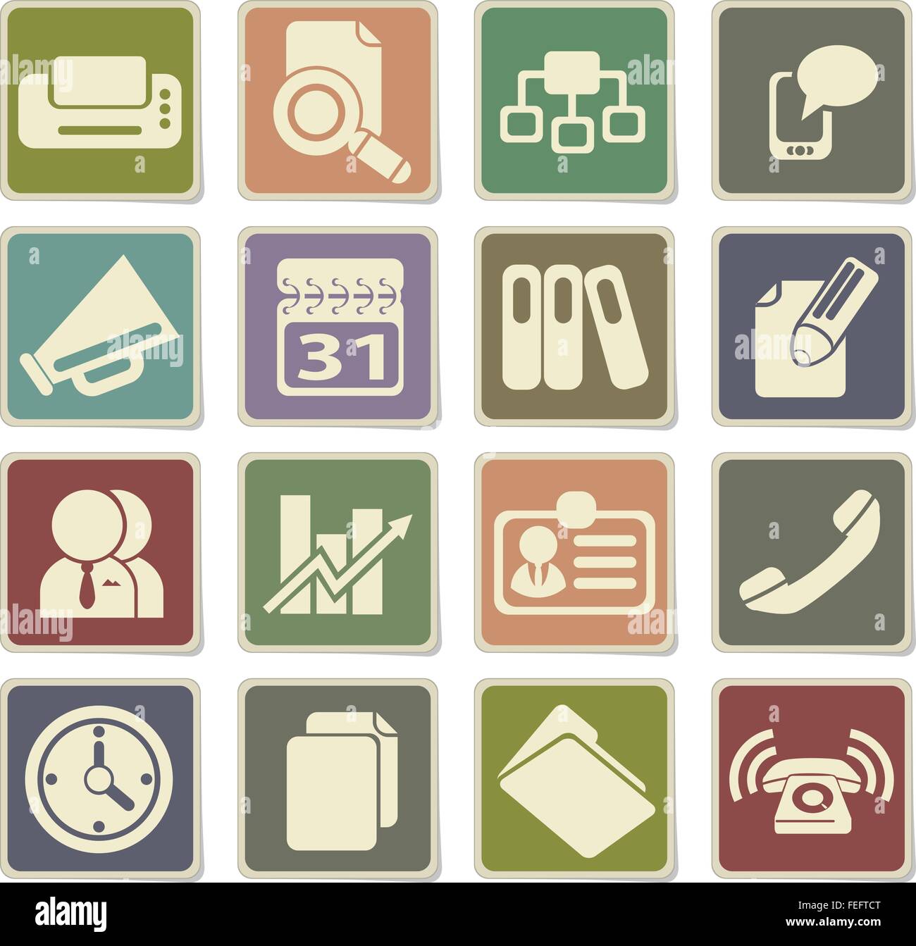 Business simple icons Stock Vector Image & Art - Alamy