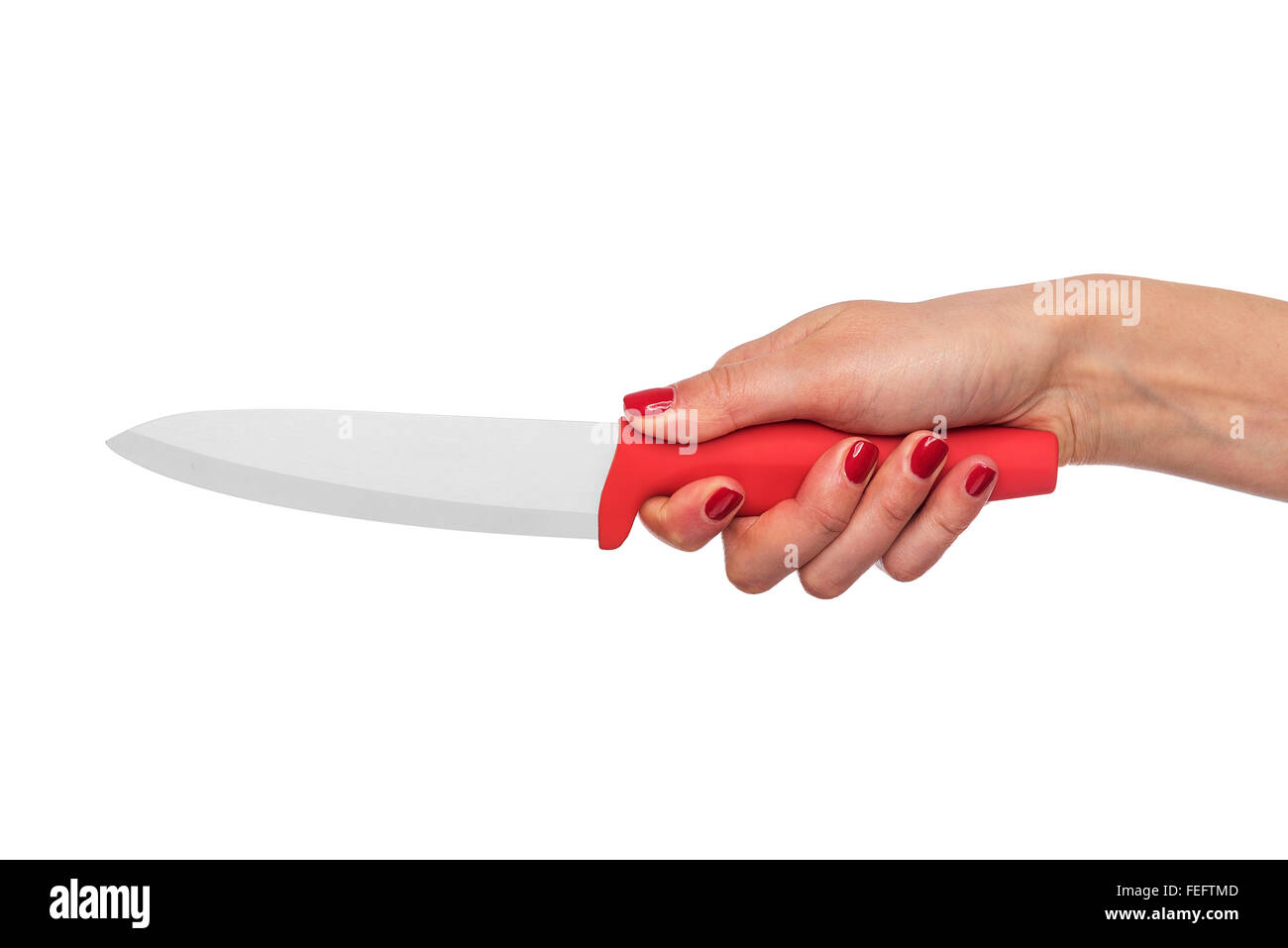 Knife in hand Stock Photo - Alamy