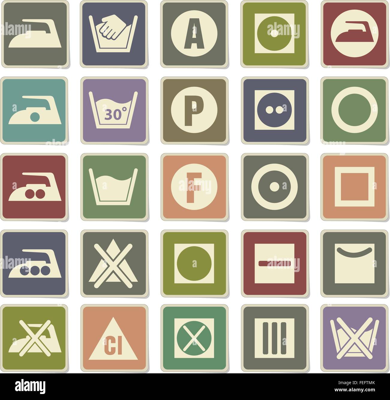 Laundry icons set Stock Vector Image & Art - Alamy