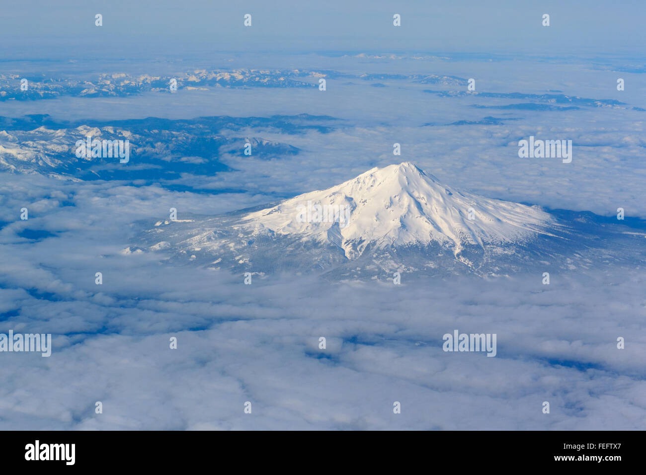 Aerial cascade volcano hi-res stock photography and images - Alamy