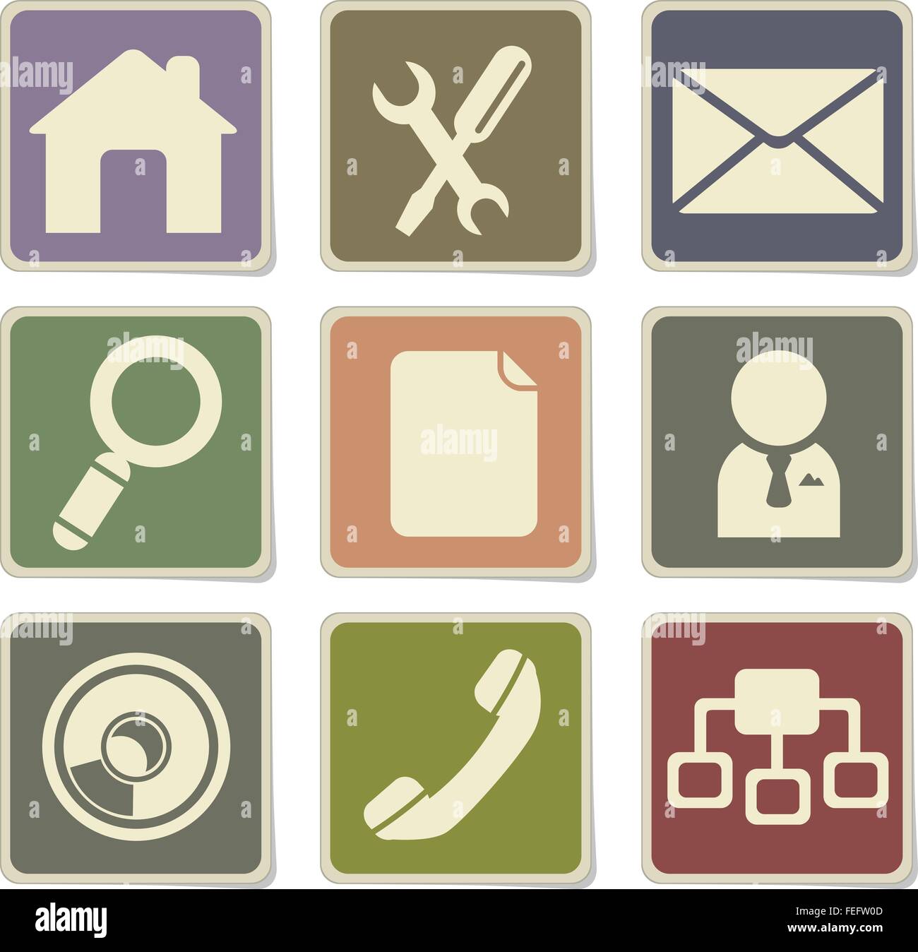 Web site vector icons Stock Vector Image & Art - Alamy