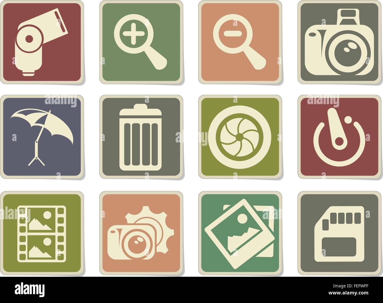 Photography Silhouette Icons Stock Vector Image & Art - Alamy