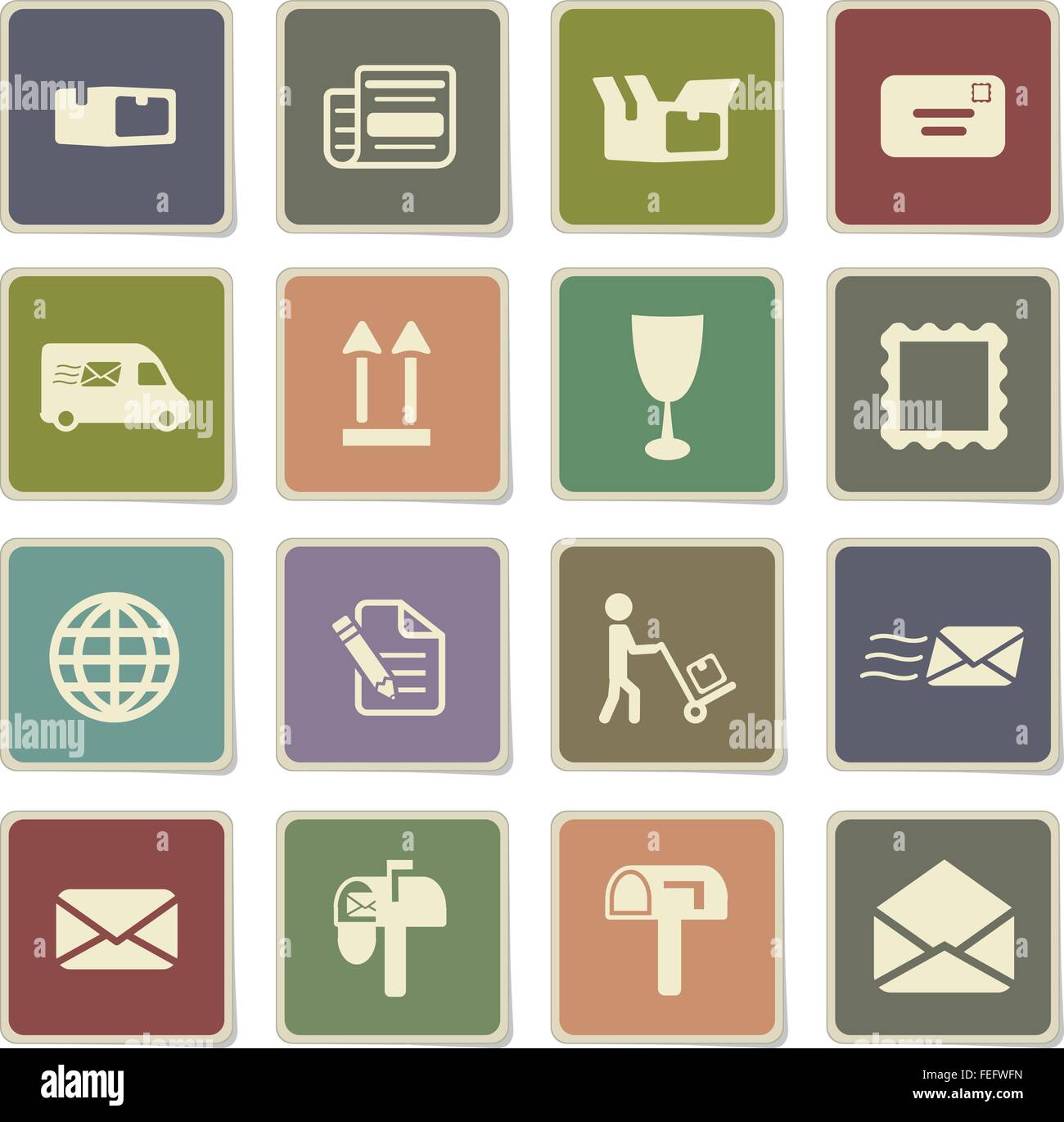 Cart postal Stock Vector Images - Alamy