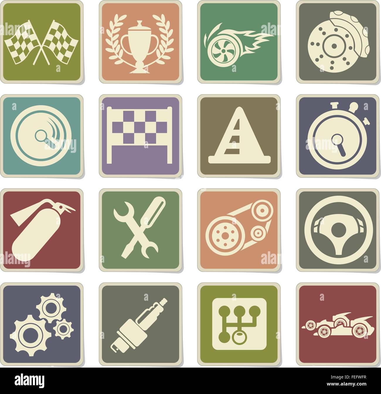 Racing icons set Stock Vector Image & Art - Alamy