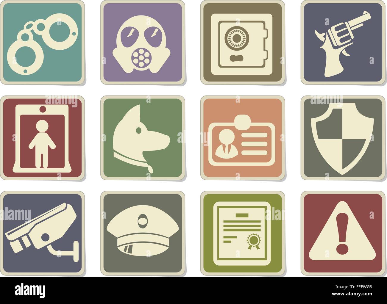 Security icons set Stock Vector Image & Art - Alamy