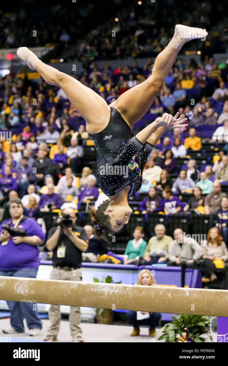 Baton Rouge, LA, USA. 05th Feb, 2016. LSU Tigers Sydney Ewing on beam ...