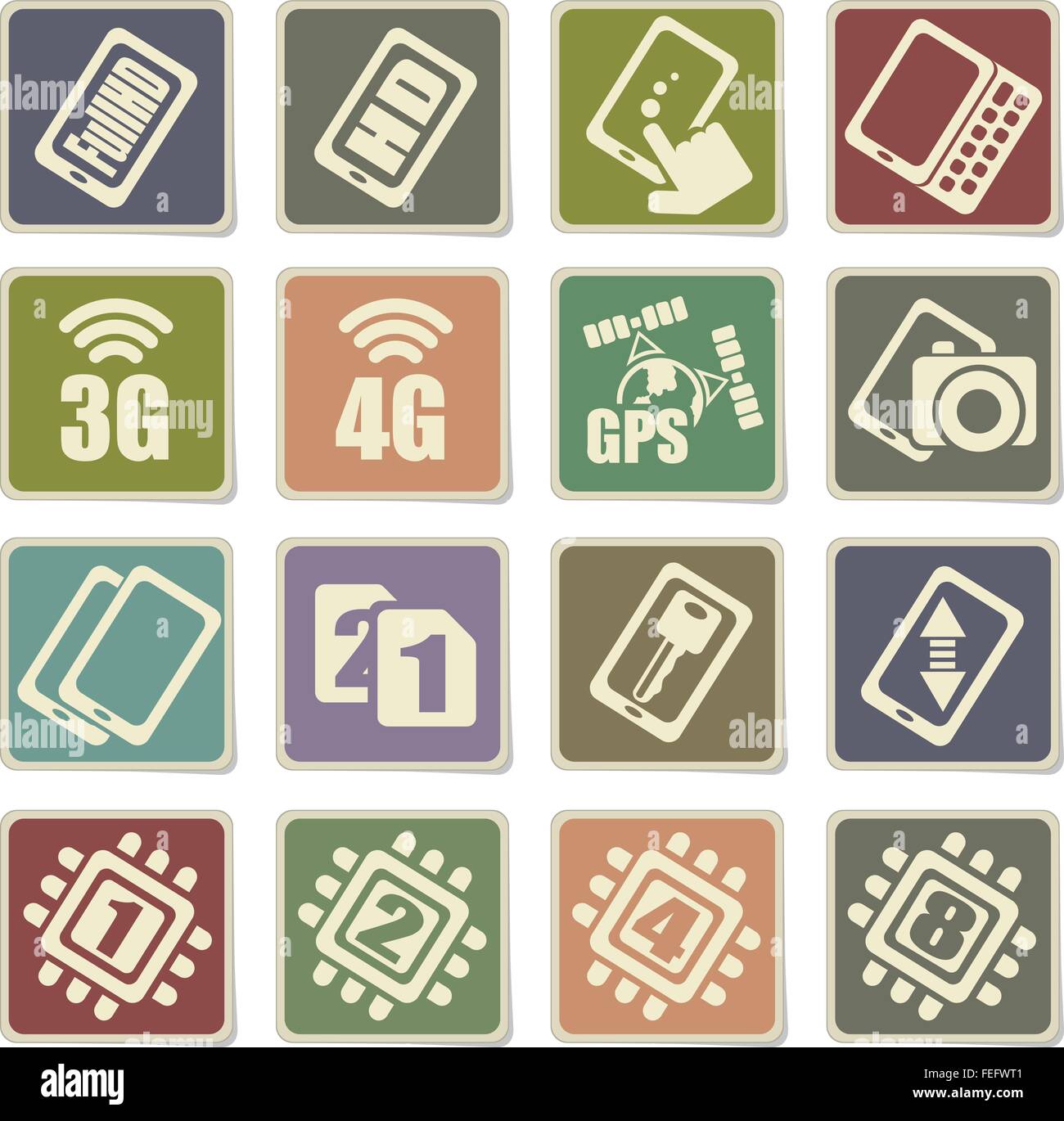 Smartphone specifications and functions Stock Vector Image & Art - Alamy