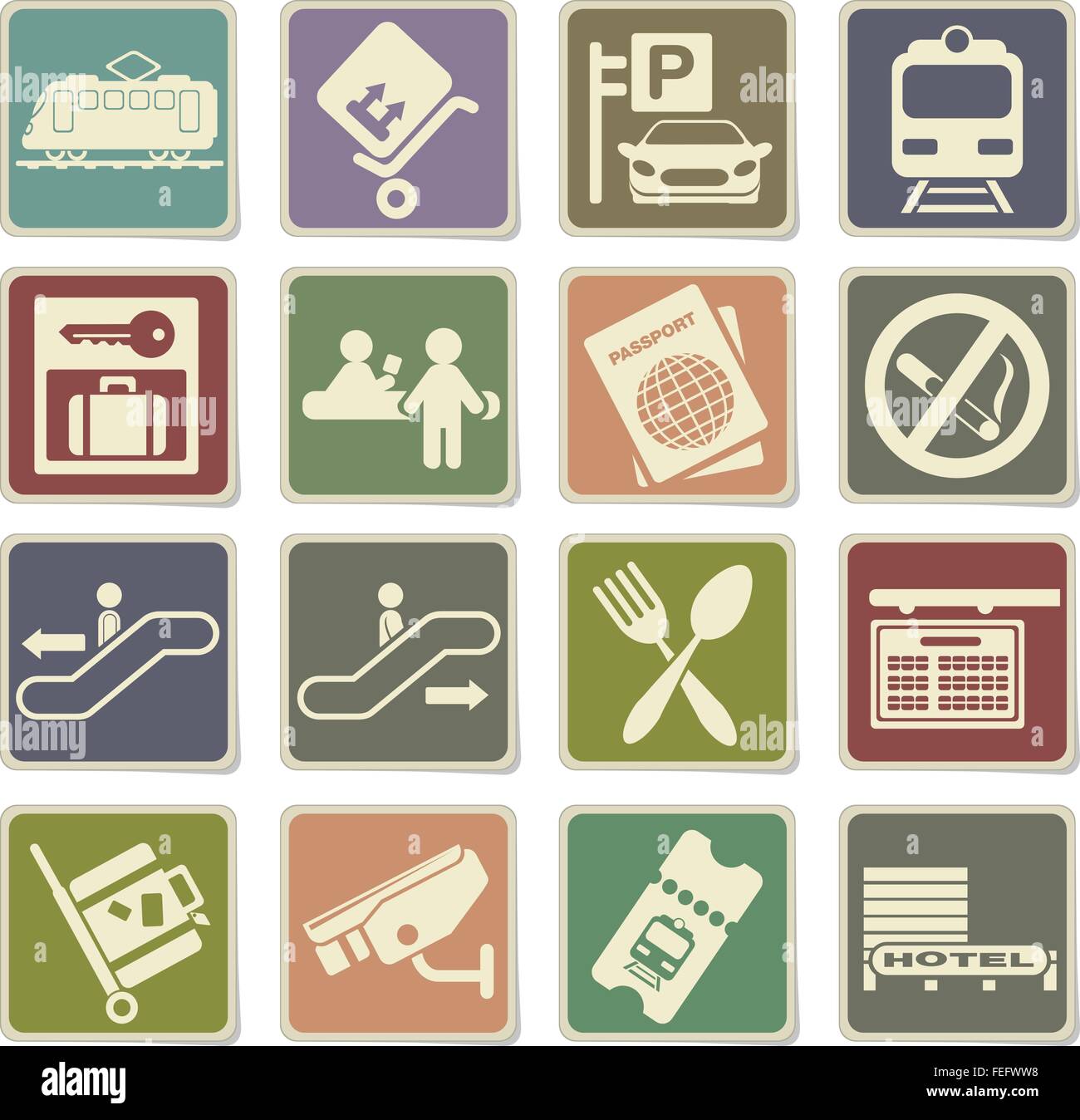 Elevator at train station Stock Vector Images - Alamy