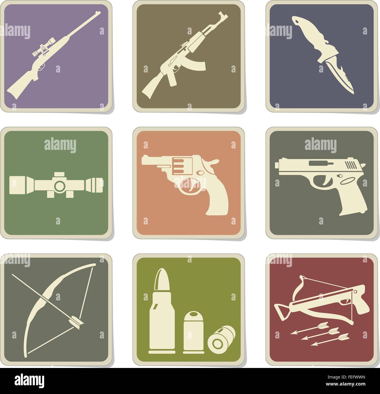 Weapon symbols Stock Vector Images - Alamy