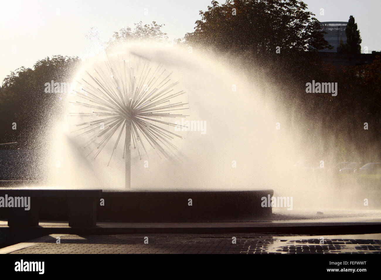 Water flowing in fountain texture hi-res stock photography and images ...