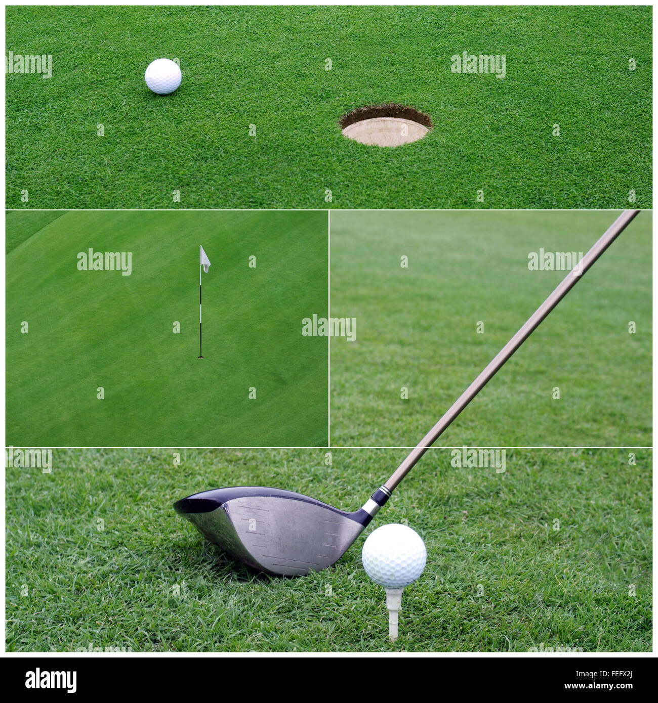 Golf club. At the cup Stock Photo - Alamy