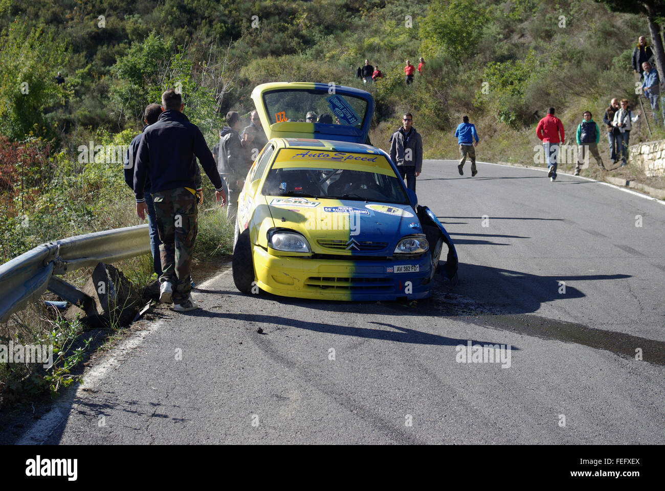 Rally car crash hi-res stock photography and images - Alamy