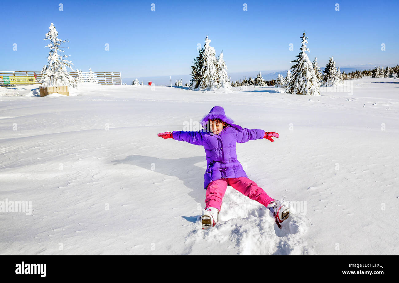 Beautiful falling snow hi-res stock photography and images - Alamy