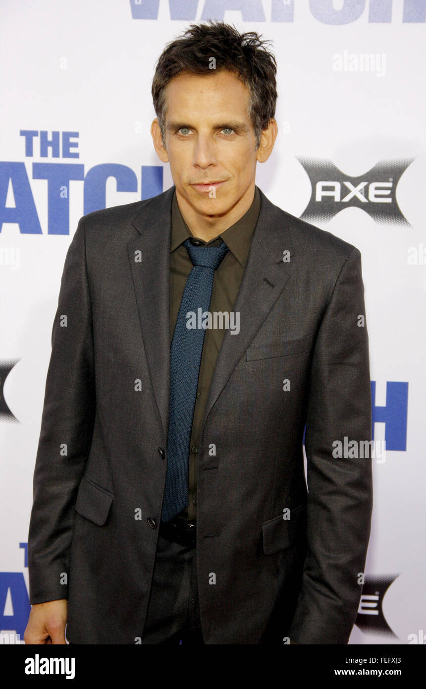Ben Stiller at the Los Angeles premiere of "The Watch" held at the ...