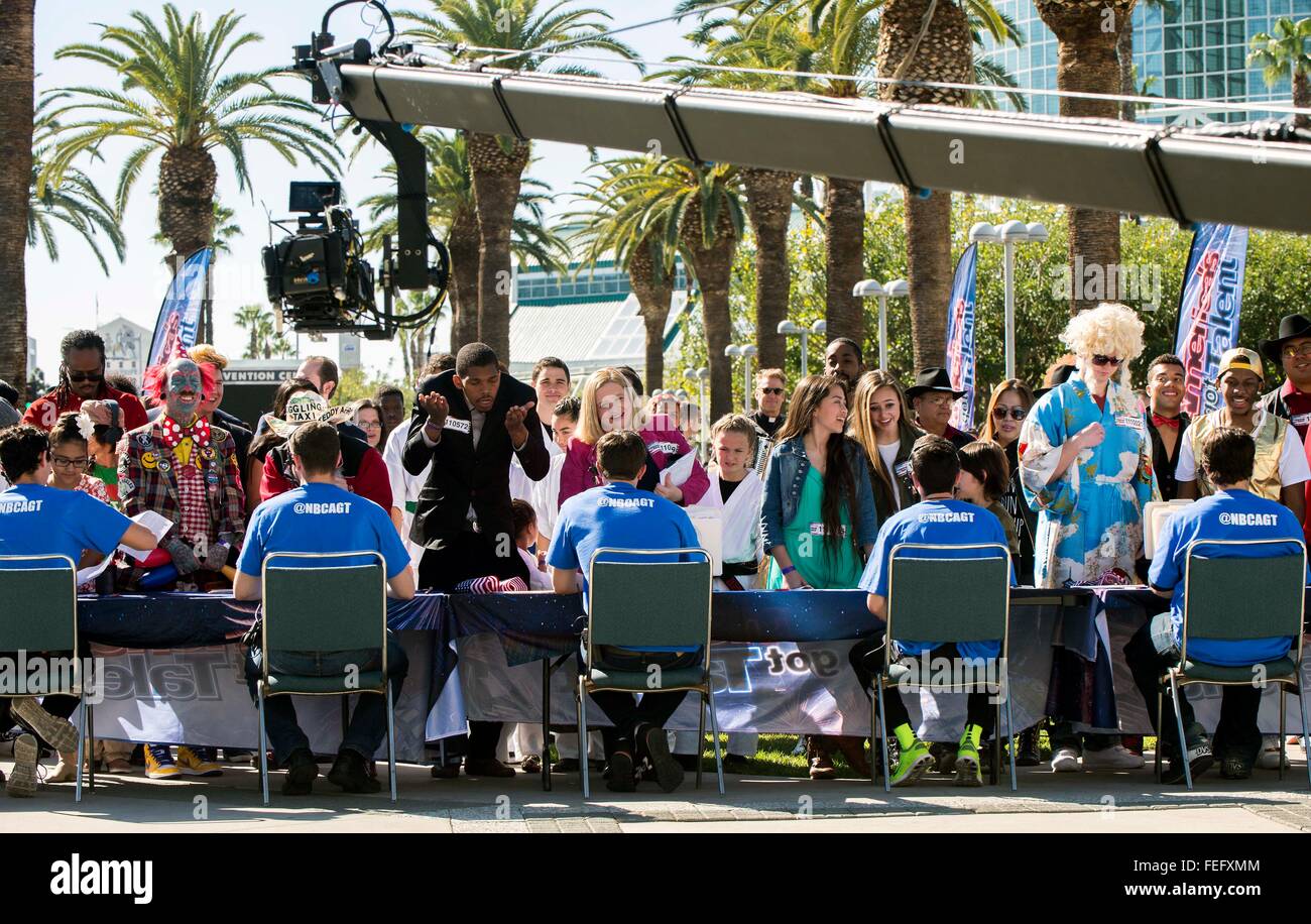 Los Angeles, CA, USA. 06th Feb, 2016. Contestants are filmed at the Los ...