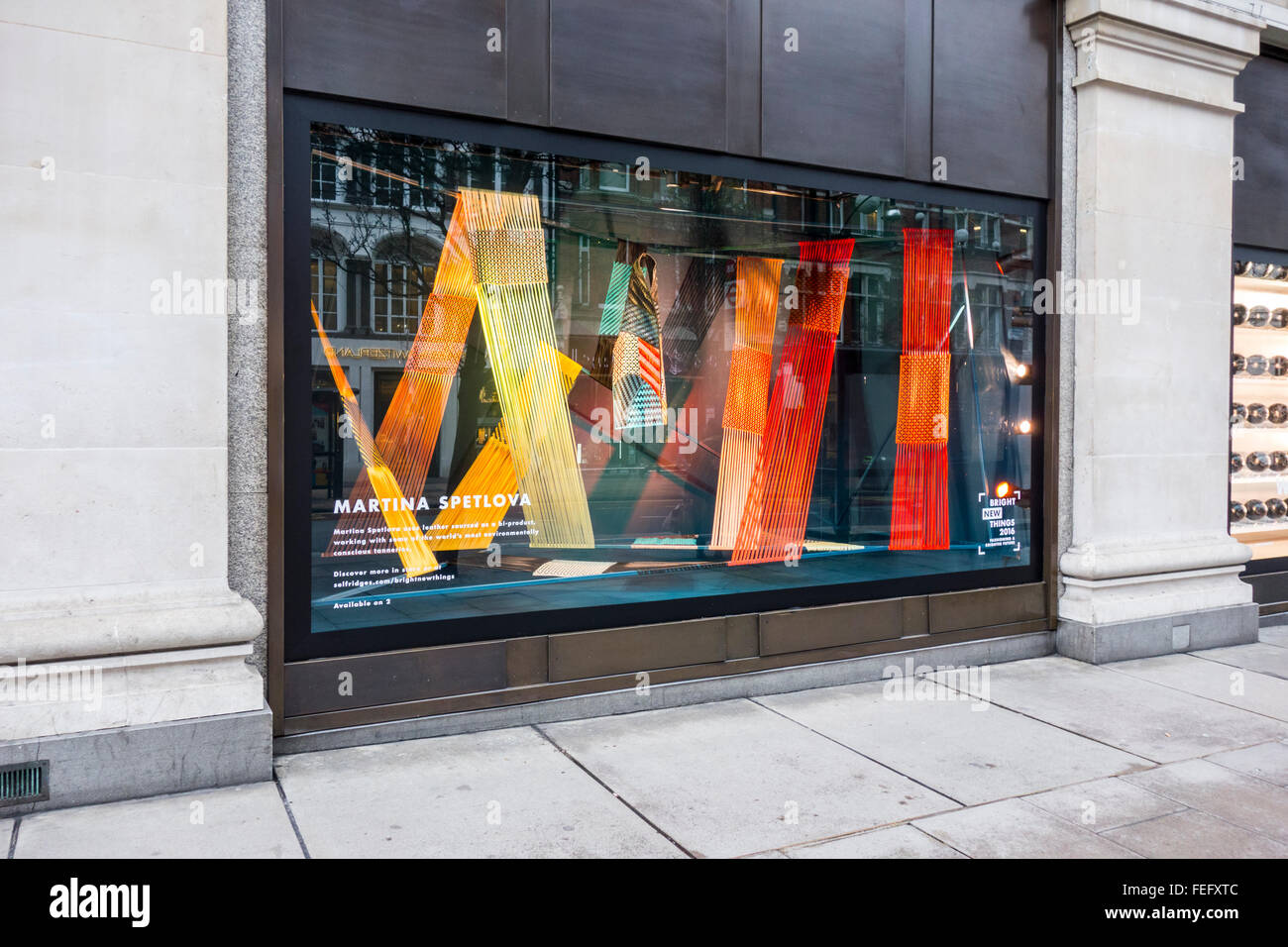 Selfridges window January 2016, Oxford Street, London, UK Stock Photo ...