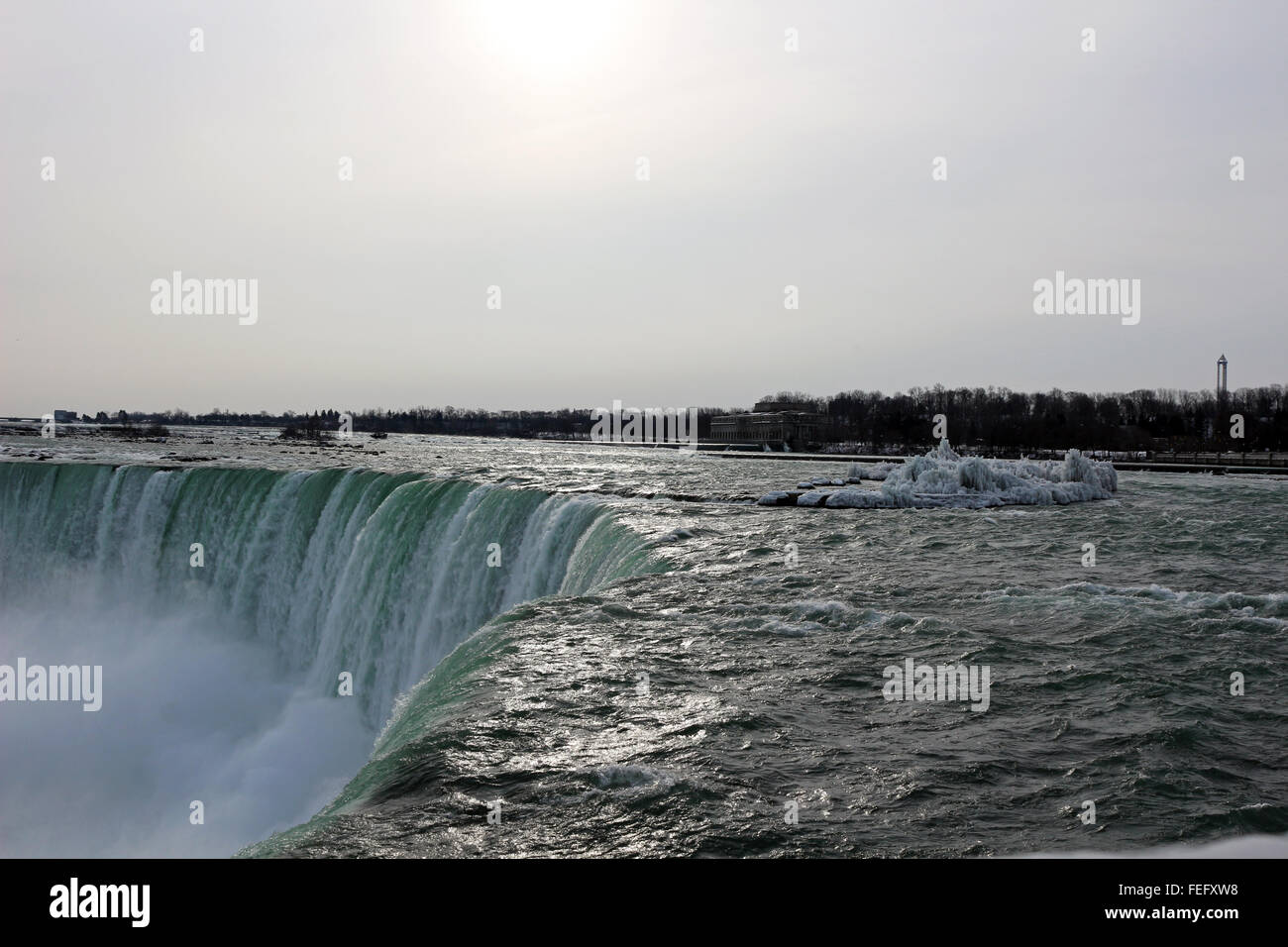 niagara waterfall from the side Stock Photo - Alamy