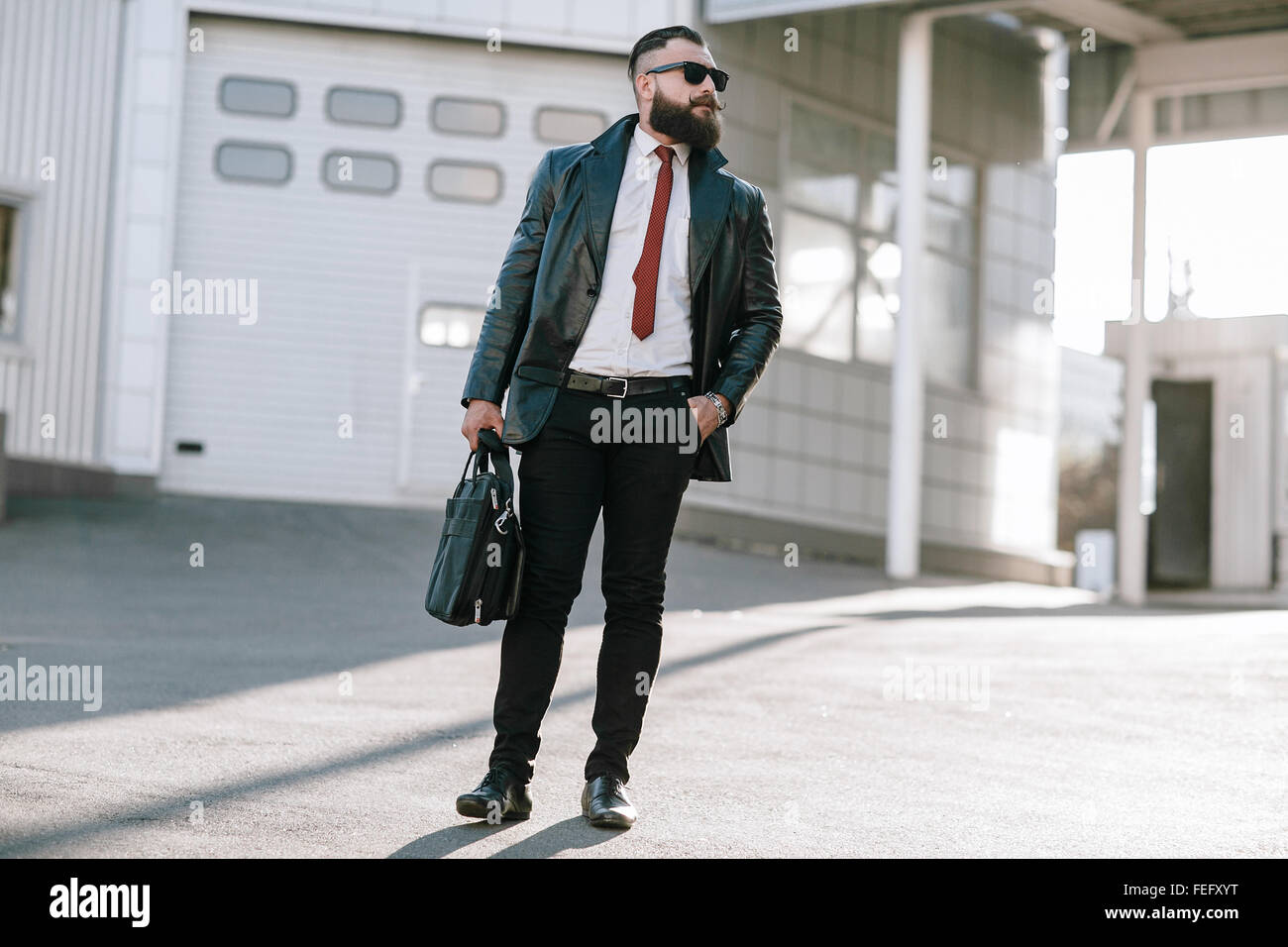 business man outside Stock Photo - Alamy