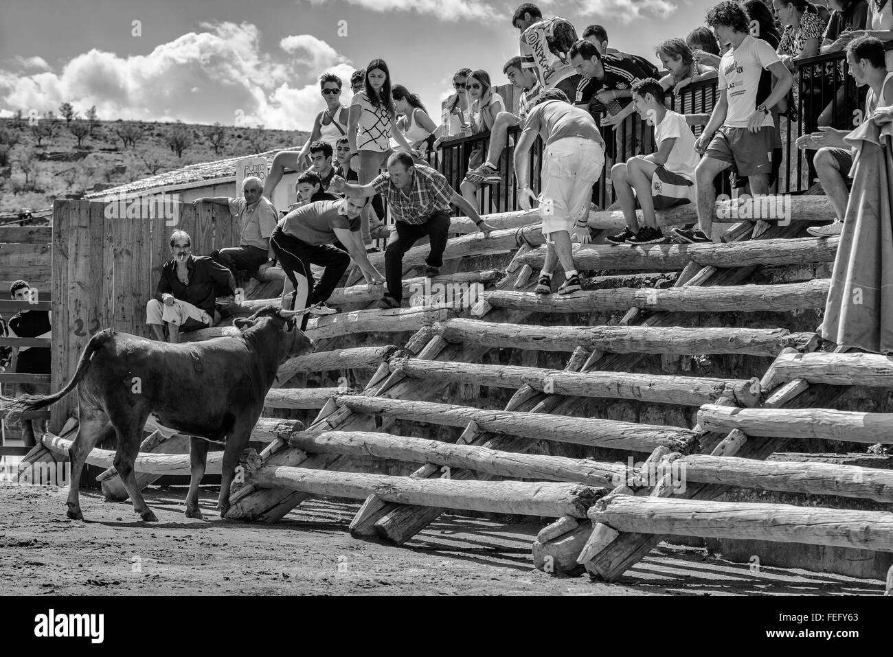Plaza square in town Black and White Stock Photos & Images - Alamy