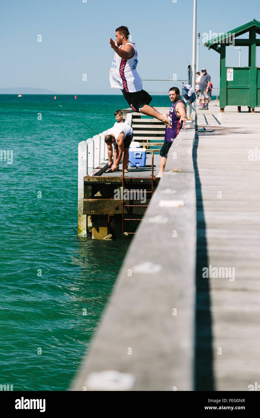 Full length jump water splash hi-res stock photography and images - Alamy