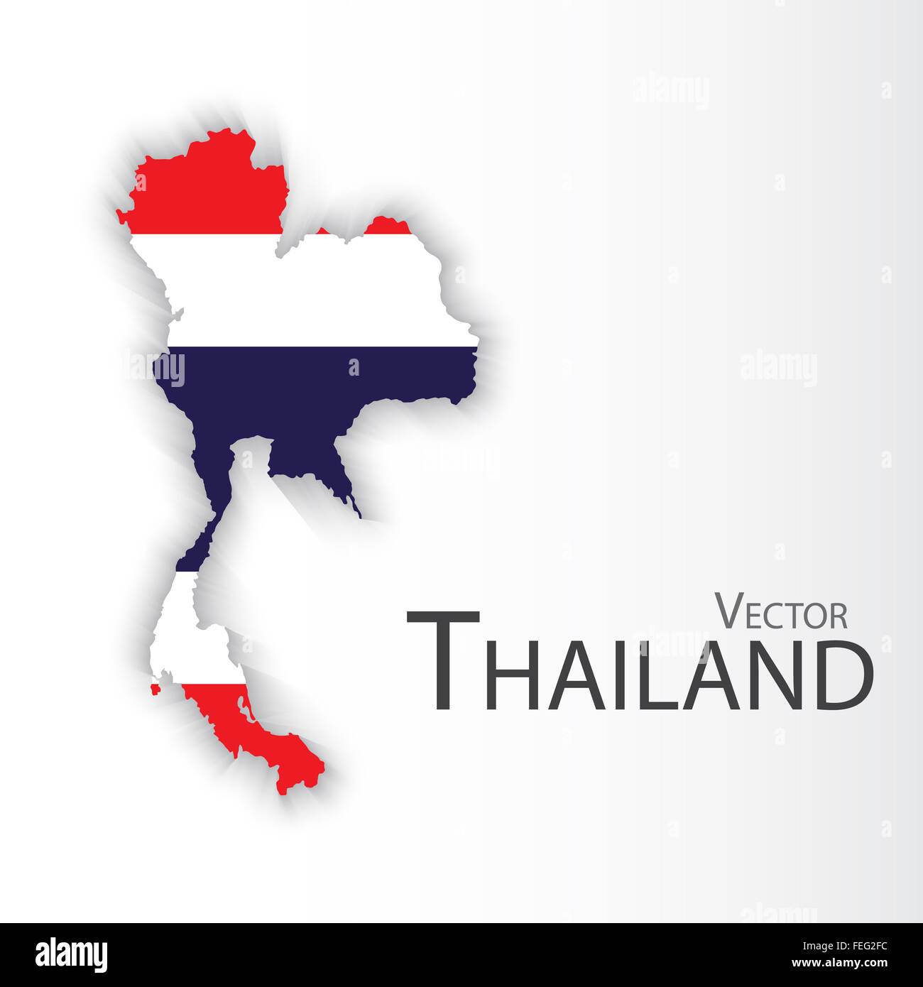 Thailand flag and map on gray color background Stock Photo - Alamy