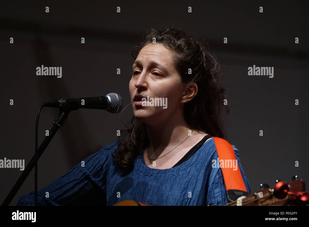 London, UK, 6th January, 2016. Singer Pia de Keyser performs at the ...