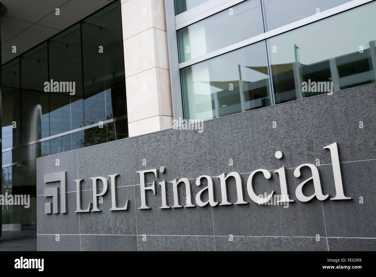 A logo sign outside of a facility occupied by LPL Financial in San ...